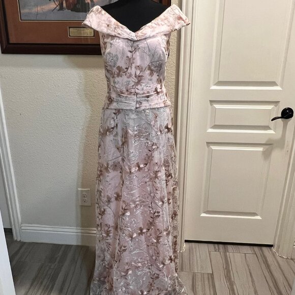 JS Collections | Dresses | Js Collections Pink Silver Embroidered ...